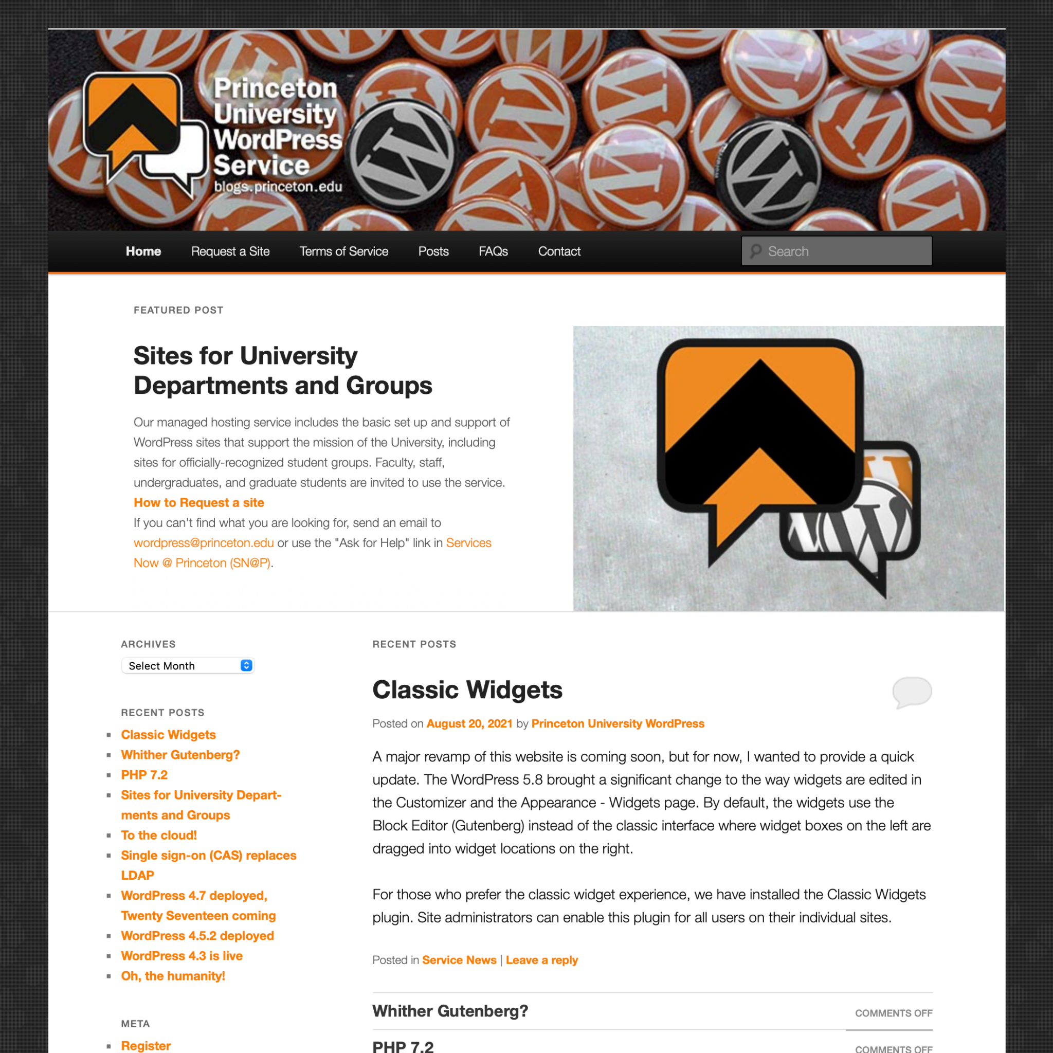 Posts - Princeton University WordPress Service
